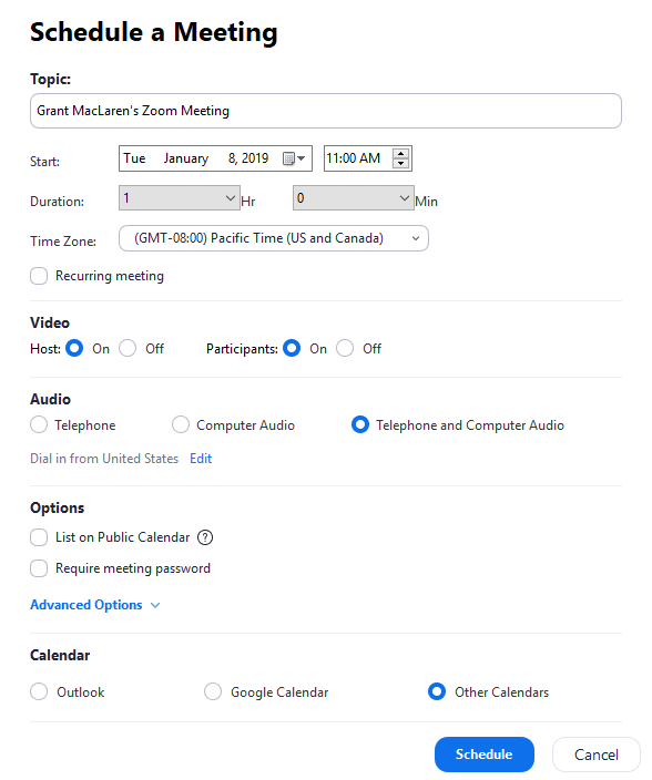 How To Schedule A Zoom Meeting Through The Zoom Application FBRI How To Schedule A Zoom Meeting Through The Zoom Application FBRI